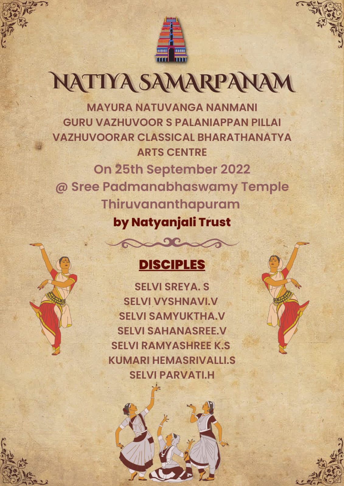 NATIYA SAMARPANAM – VAZHUVOORAR